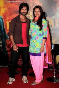 Cast of “R. Rajkumar” Launch Trailer in Mumbai — Indian Fashion