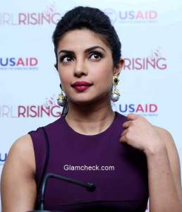 Priyanka Chopra and Freida Pinto at the launch of Girl Rising Global ...